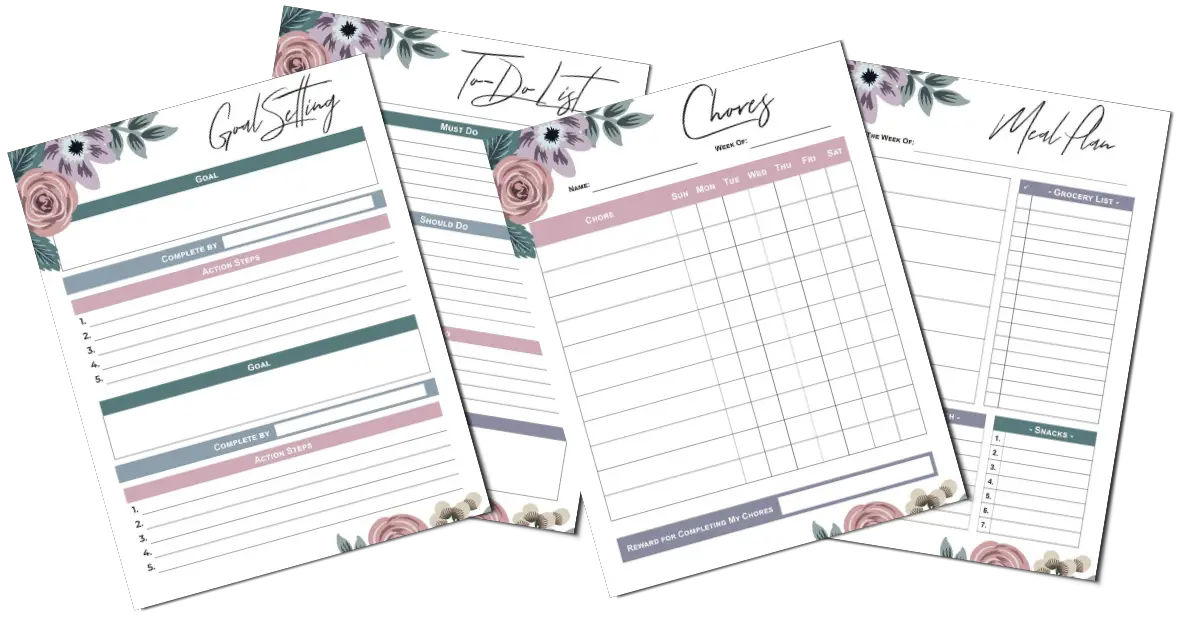 Printable Life Organiser - Clean and Tidy Living